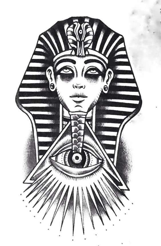 Szkice tatuażu faraon - VeAn Poland