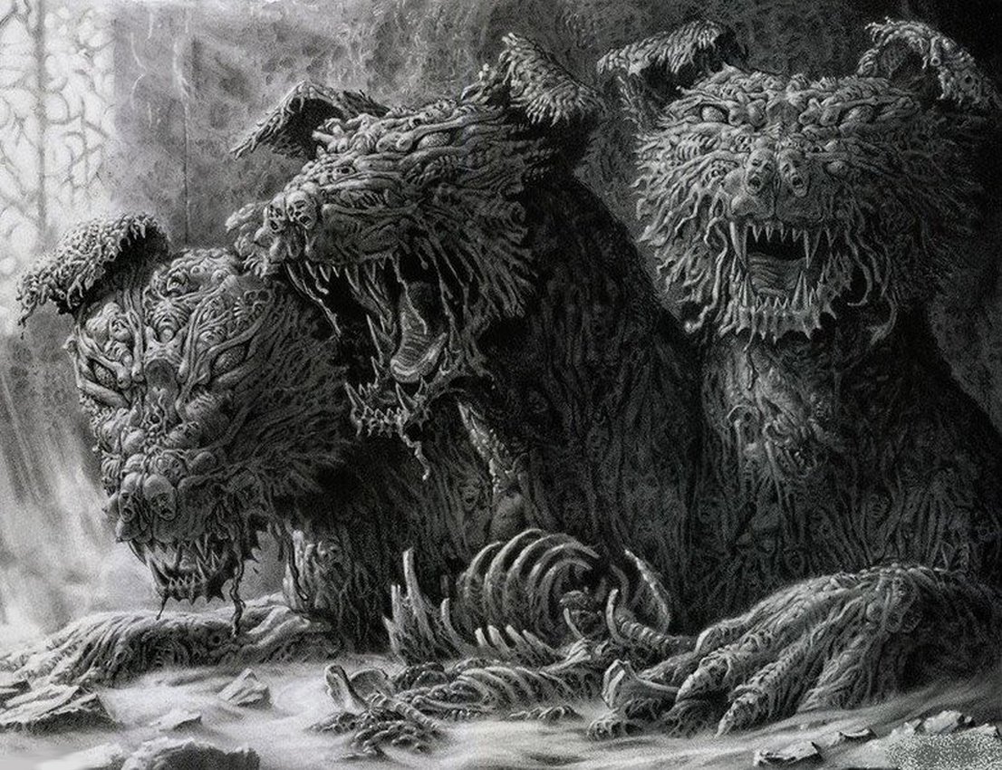 Szkice tatuażu „cerber” - VeAn Poland